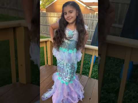 Little Mermaid Child Costume ideas for Halloween.#Shorts