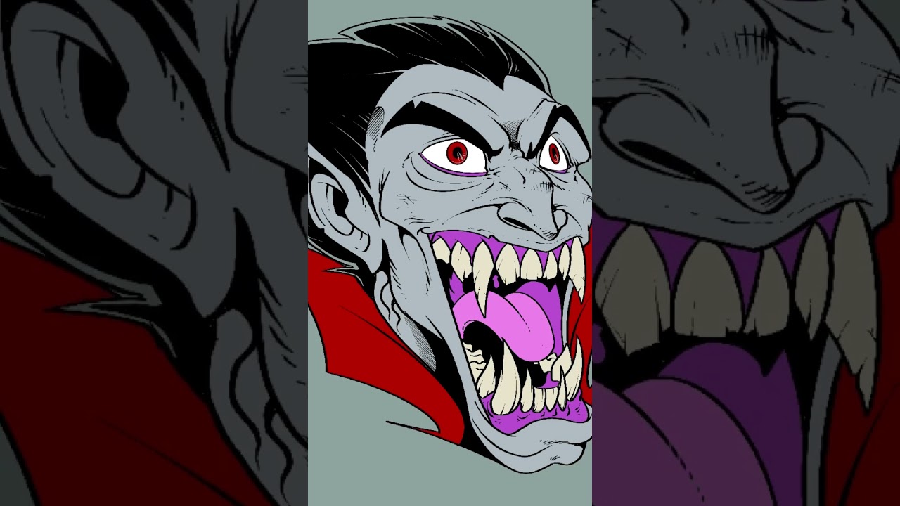 Vampire sticker Timelapse in procreate! #procreatetutorial #tutorial #artwork #procreate #timelapse