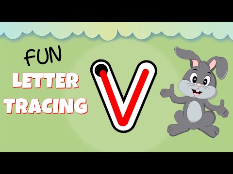 How to Write the Lowercase Letter v - Lowercase Alphabet for Kids
