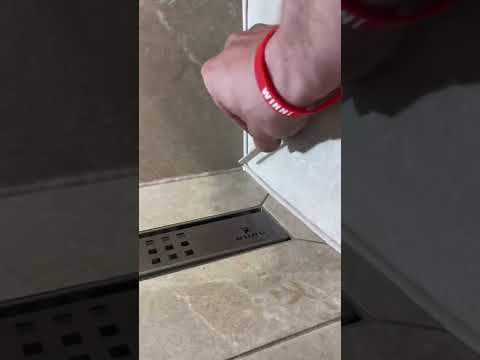How to grout shower corners. #diy #shorts #youtubeshorts