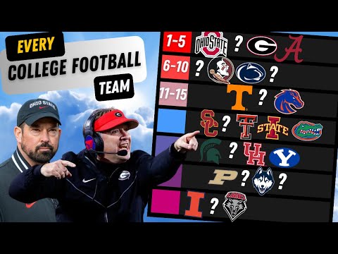 I Ranked *EVERY* College Football Team for 2024! (Tier List)