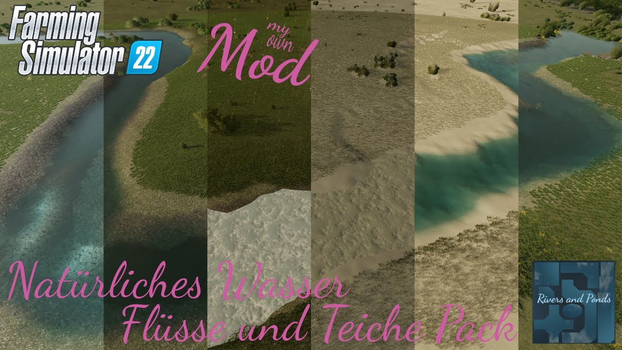 Natural Water Rivers And Ponds Pack 1.1.0.0 - FS 22
