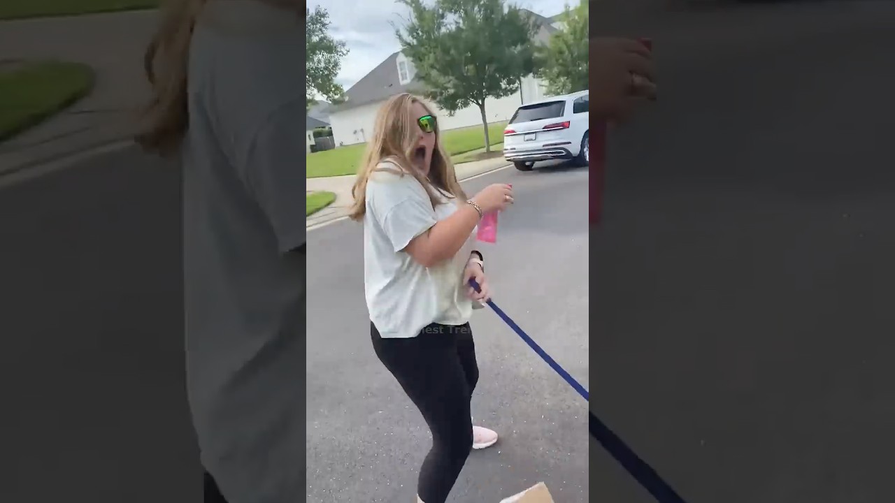 Karen Gets Instant Karma After Stealing Package