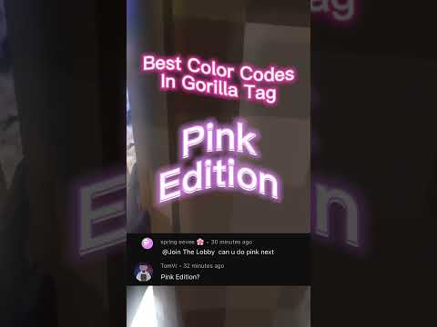 @AJRGuy and @T0MH I hope you like these! The best color codes in gorilla tag pink edition! #viral