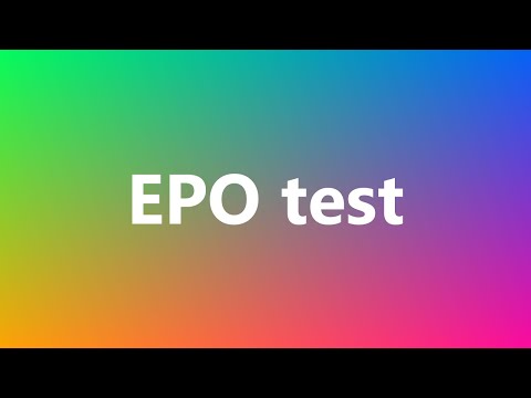 EPO test - Medical Meaning and Pronunciation