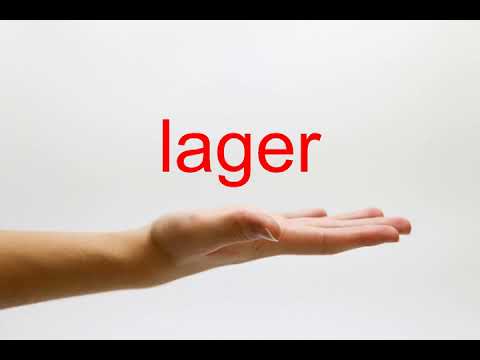 How to Pronounce lager - American English