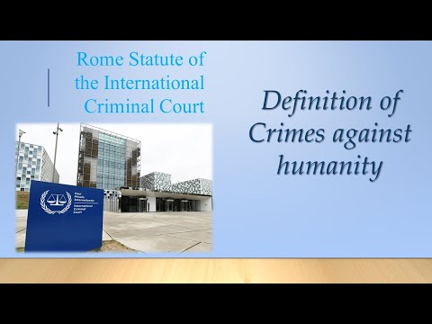 Definition of crimes against humanity