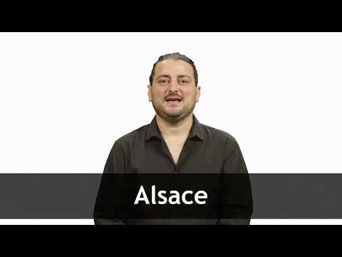 How to pronounce ALSACE in French