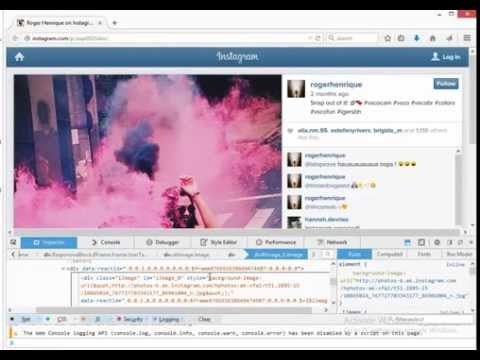 Download instagram images without any programs in seconds by google chrome