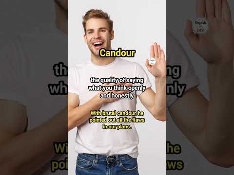 Candour Meaning & Example Sentence