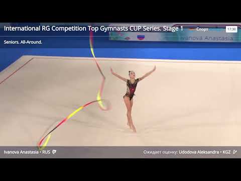 Anastasia Ivanova ribbon International RG Competition Top Gymnasts Cup Series Stage 1 2025 27.00