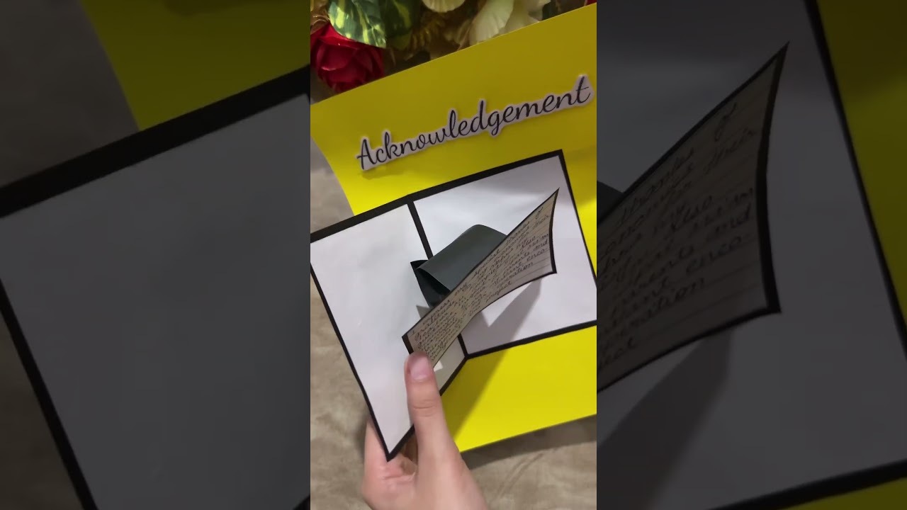 Acknowledgement ideas for project #shorts #trending #ytshorts