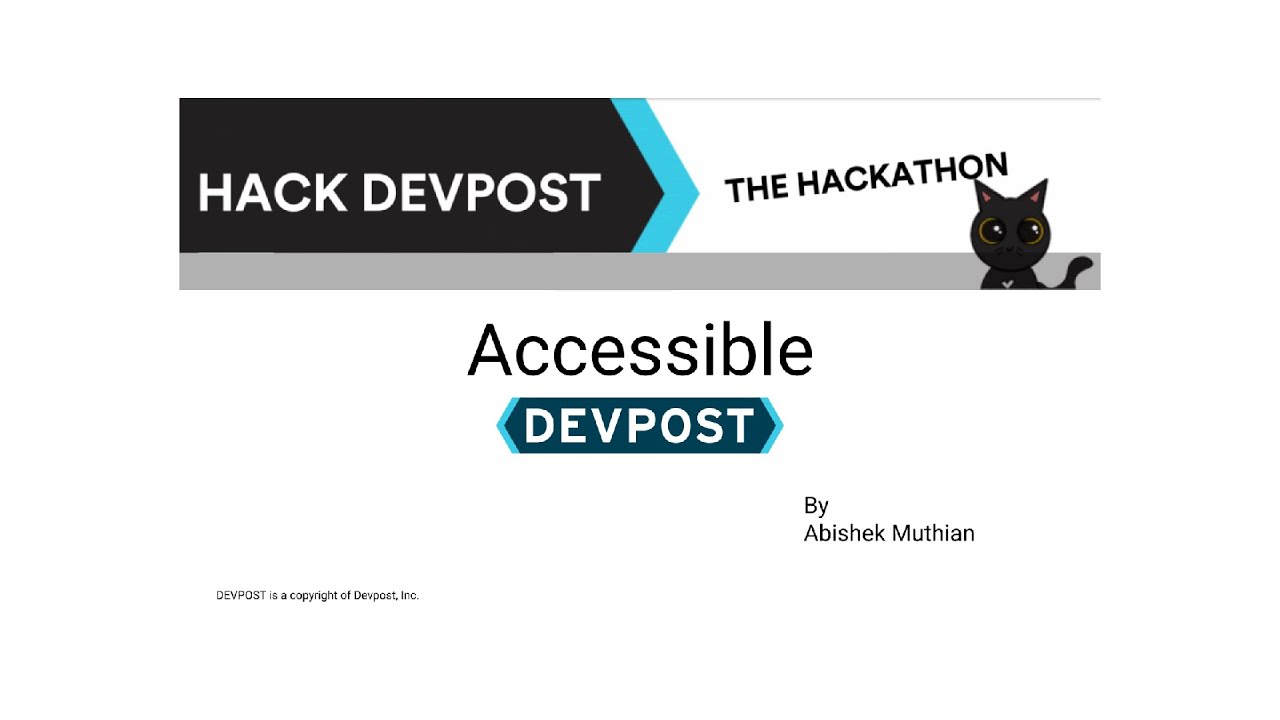 How to make Devpost more accessible