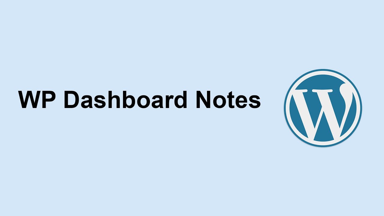 WP Dashboard Notes WordPress Plugin