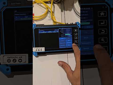 Hikvision IP camera activation using a CCTV tester without a computer! #IPCamera #Hikvision #Tester
