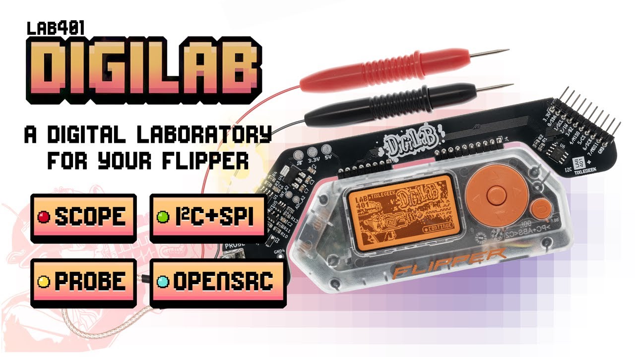 LAB401 DIGILAB - A digital laboratory for your flipper zero
