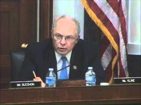 Chairman John Kline speaks about the role of Congressional Oversight at Subcommittee Hearing