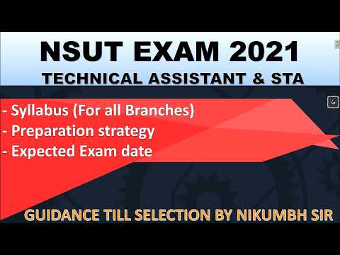 NSUT/NSIT EXAM PREPARATION STRATEGY 2021