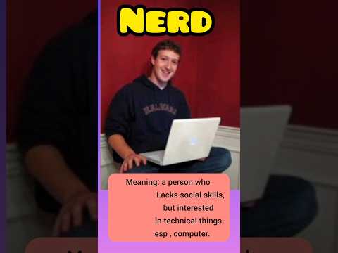 meaning of nerd #english #shortsfeed #ielts #ytshorts #ytsearch #shorts