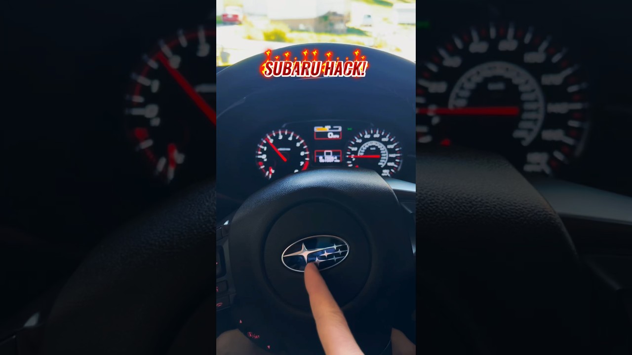 SUBARU HACK! Watch behind you while driving! #subaru #wrx #subienation #hack #crazy #youtubeshorts