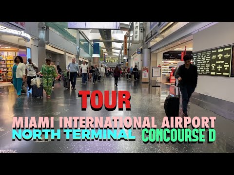 Miami International Airport North Terminal Concourse D Tour - American Airlines
