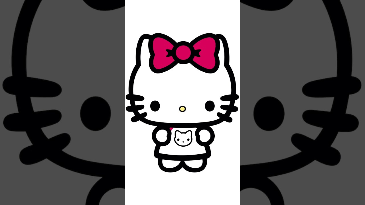 Hello Kitty Coloring Page. #drawing #coloringpages #HelloKittyColoring #ColoringMagic #AdorableArt