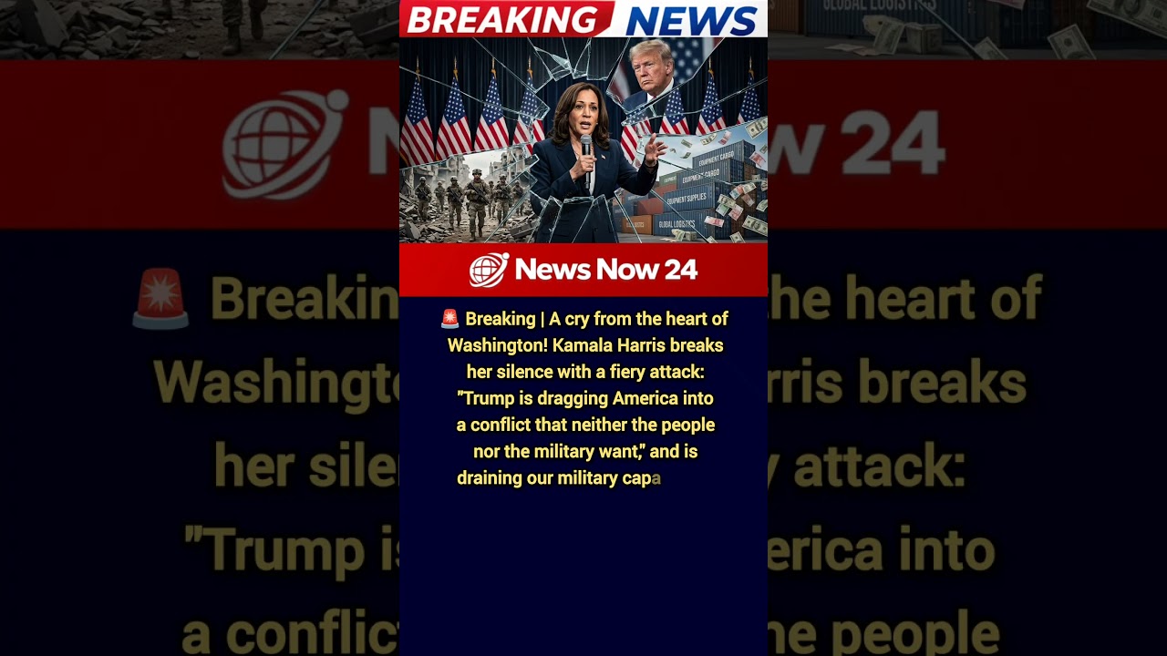 Breaking | Kamala Harris breaks her silence with a fiery attack on Trump.