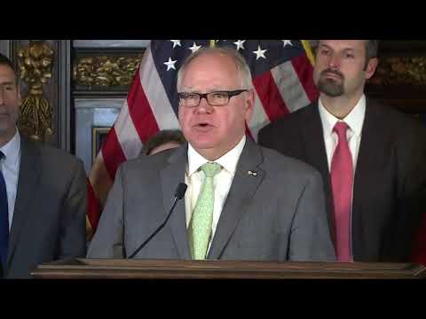 WATCH LIVE: Gov. Walz declares new state executive action on climate change