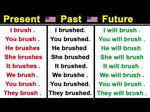 To brush = Bwose – Simple Present, Simple Past, Simple Future and Conditional