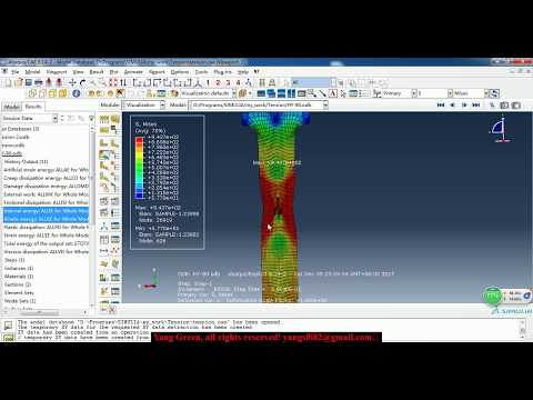 ABAQUS -Step-By-Step Simulation of high strength steel tension experiment