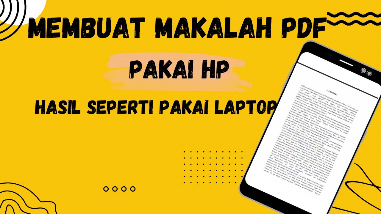 Tutorial Membuat Makalah PDF pakai HP