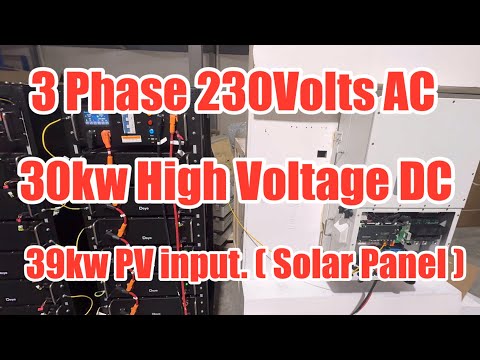 3phase 30kw Hybrid On/Off-grid Solar Inverter | High Voltage DC battery | Low Voltage AC OUTPUT