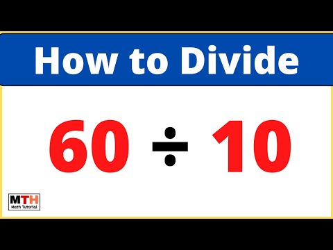 60 divided by 10 (60÷10) | Value of 60/10 | Long Division