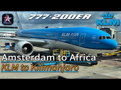Amsterdam to Africa in the Exit Row! Flying KLM to Kilimanjaro | AMS-JRO