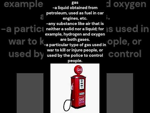 gas pronunciation and meaning