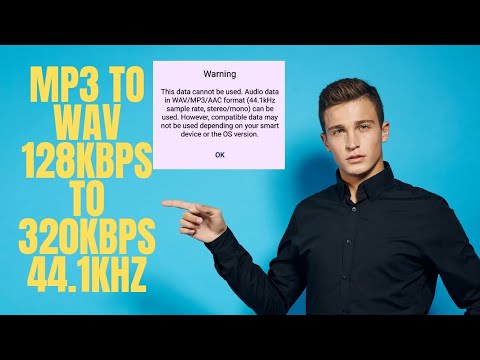 Convert Mp3 into WAV Format | Convert Audio data 128KBps to 320Kbps | 44.1Khz