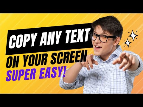 Copy any text on your Screen | Video or Images on Windows 10 or 11
