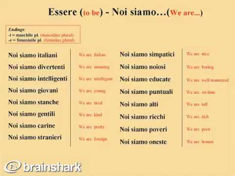 Italian for beginners 10 - noi siamo - we are