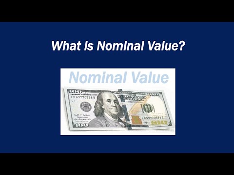 What is Nominal Value?