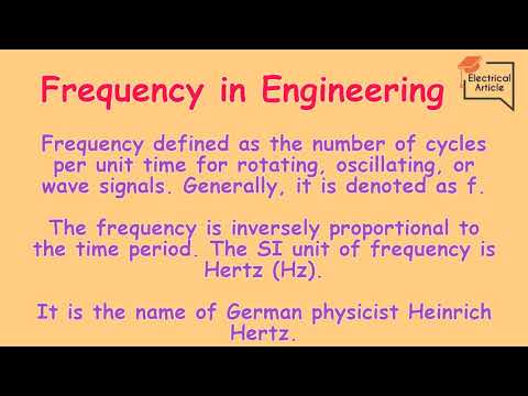 Frequency in Engineering and Physics