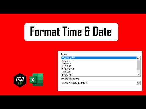 How to Insert and Format Times in Microsoft Excel