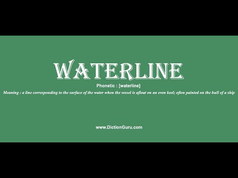 waterline: Pronounce waterline with Phonetic, Synonyms and Examples