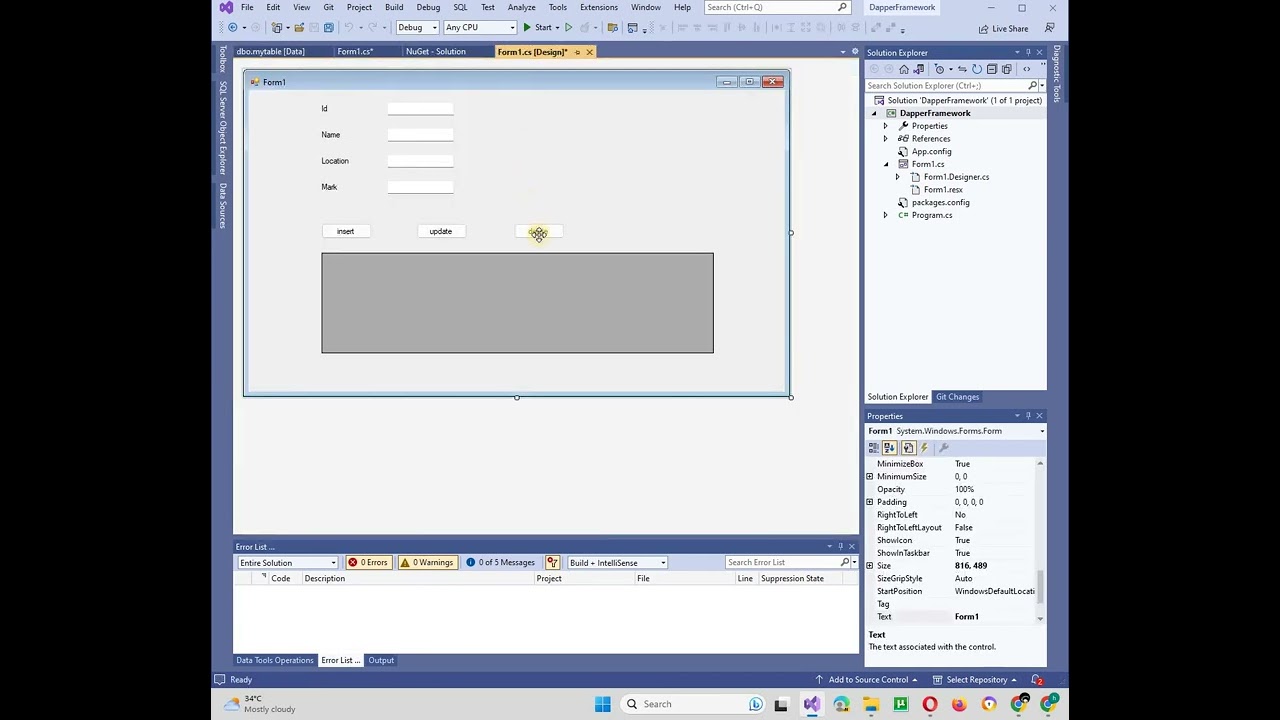 How to async delete data from sql server database using dapper c#