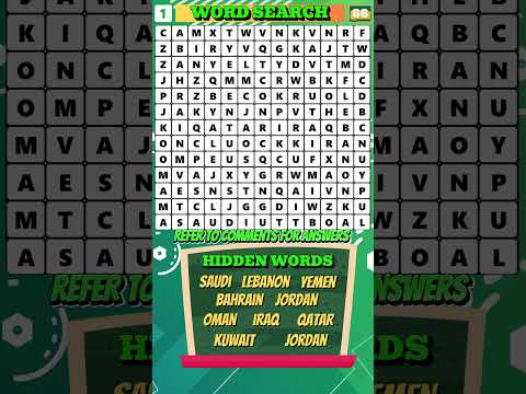Ultimate Word Search Puzzle: Find 10 Hidden Words in 90 Seconds! #wordsearch #quiz