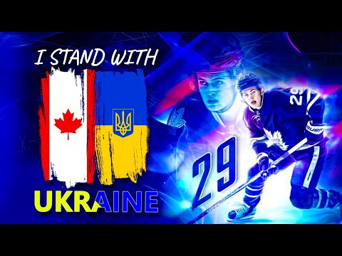I Stand With Ukraine T-Shirt Canadian Ukrainian flags