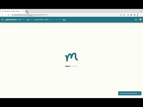 Momentum Google Calendar Integration