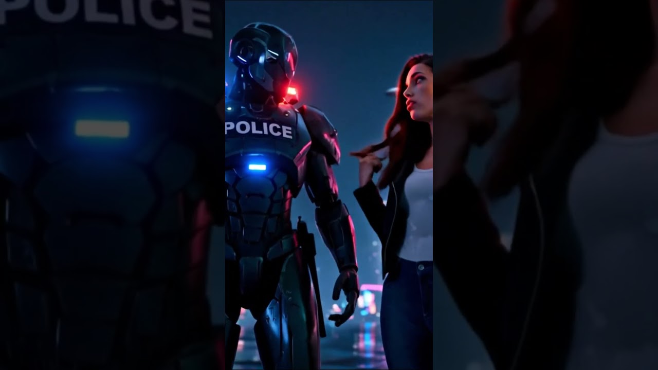 When a Woman Caught by a Robot Cop Asks to Be Recharged:)