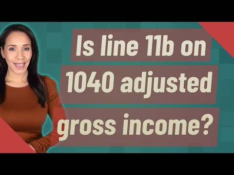 Is line 11b on 1040 adjusted gross income?