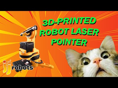 Laser pointer robot (Remotelly controlled + Arduino + Python control APP + EXTRAS) by jjrobots ...