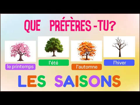 Would you rather game | Seasons in French | French game for kids | Que préfères-tu? Les saisons